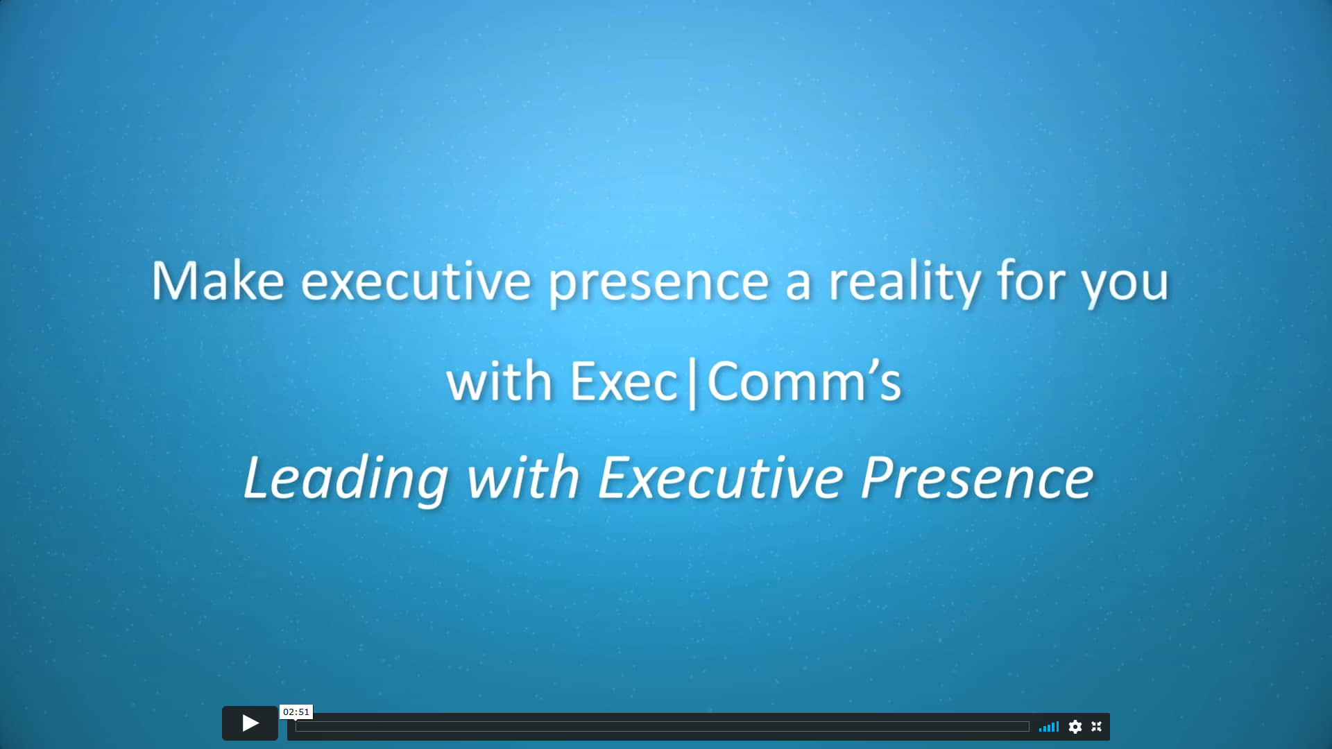 Training For Groups - Exec-Comm